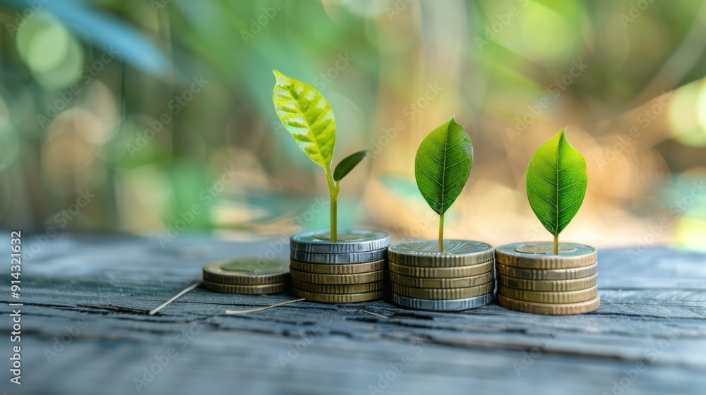 Retirement fund graph showing financial growth. Stock Photo | Adobe Stock