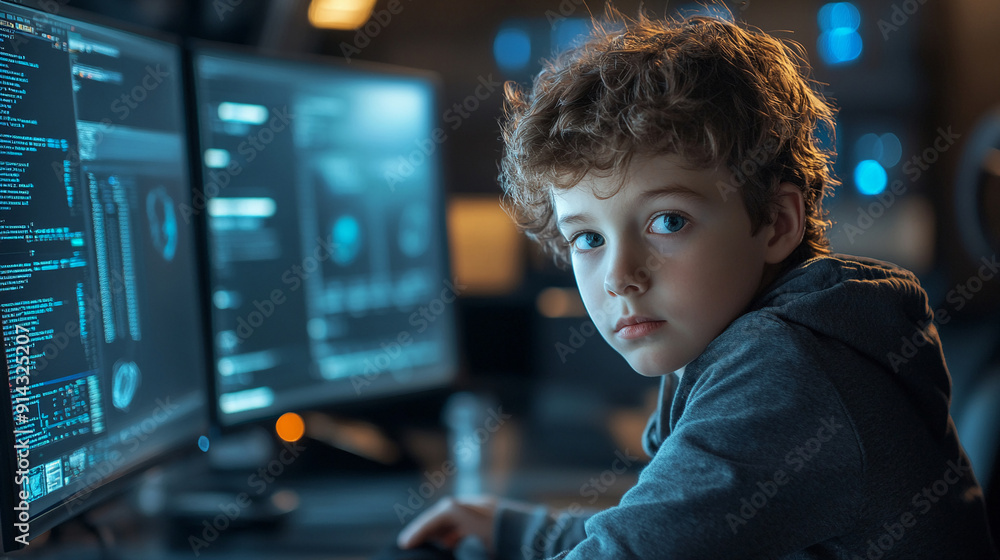 Boy in a computer lab Generative AI is making its way into the ...