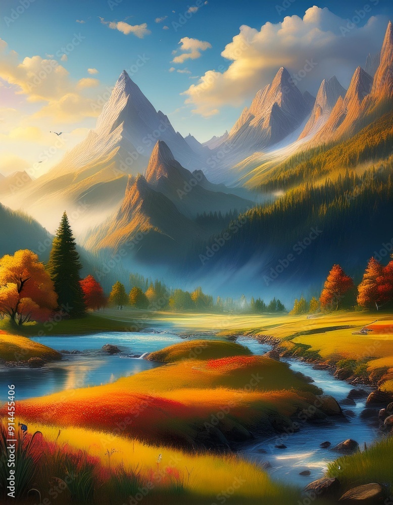 4k game digital landscape Concept art - landscape for game adventures ...
