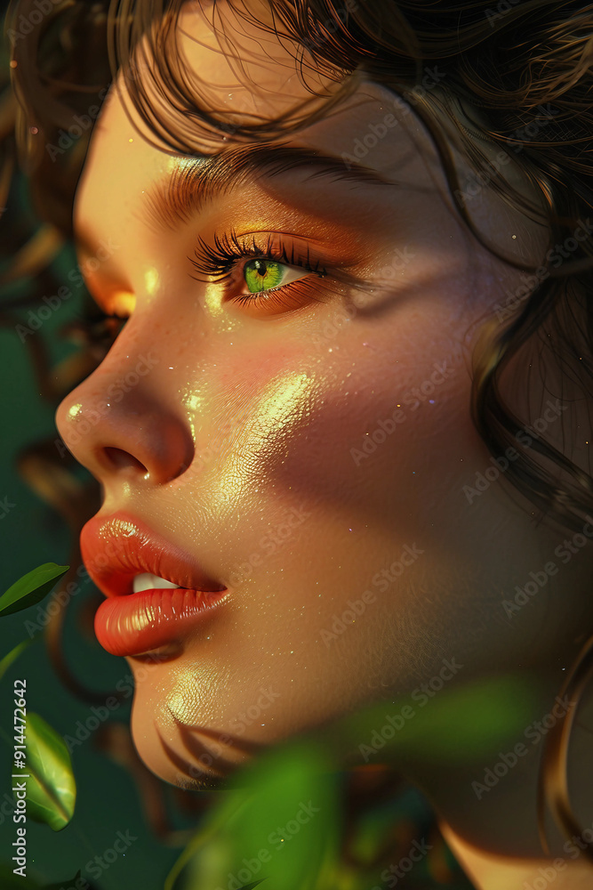 Ultra Realistic Portrait Art Styled Like a Vogue Magazine Cover a ...