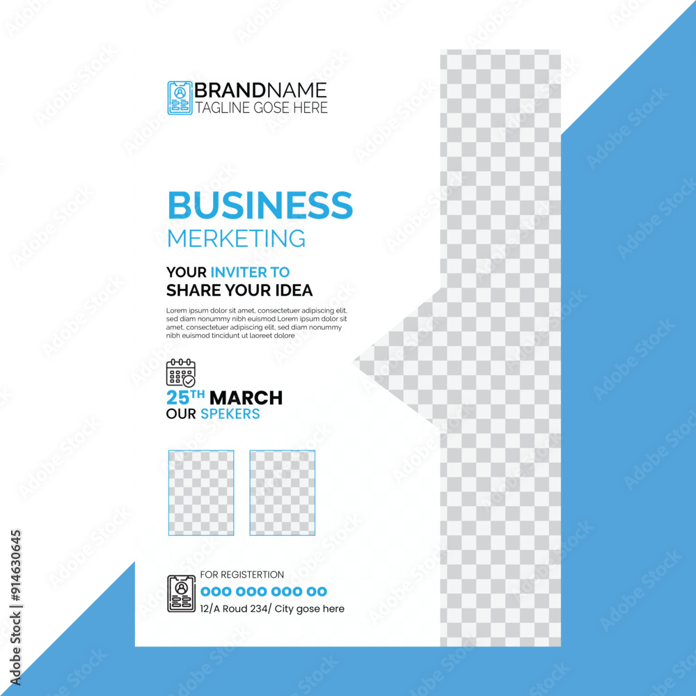 flyer design blue color Corporate Presentation Collection Portfolio ...
