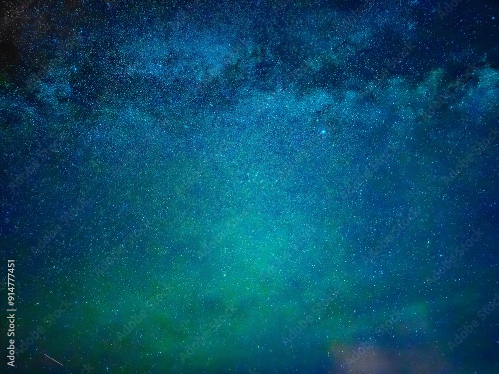 Photograph captures the breathtaking beauty of a starry night sky. The ...