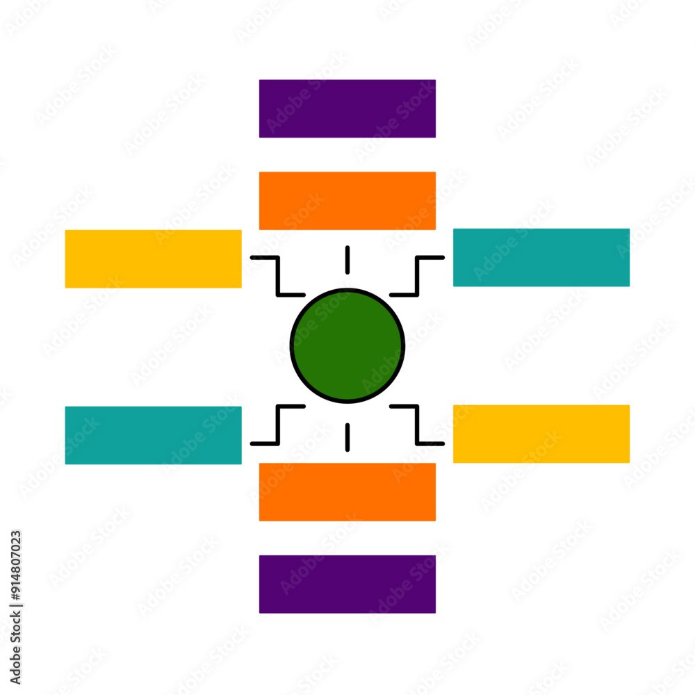 Flowchart diagram presentation template designs Stock Vector | Adobe Stock