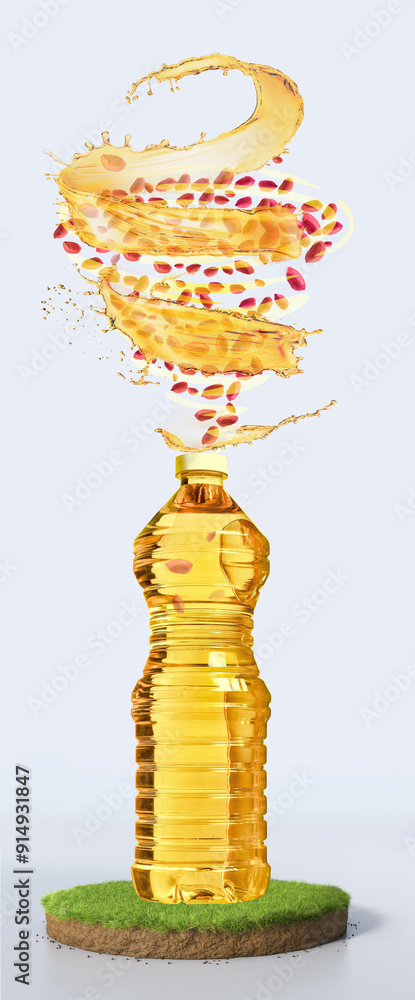 Groundnut Oil poster. A creative poster high-resolution image for ...