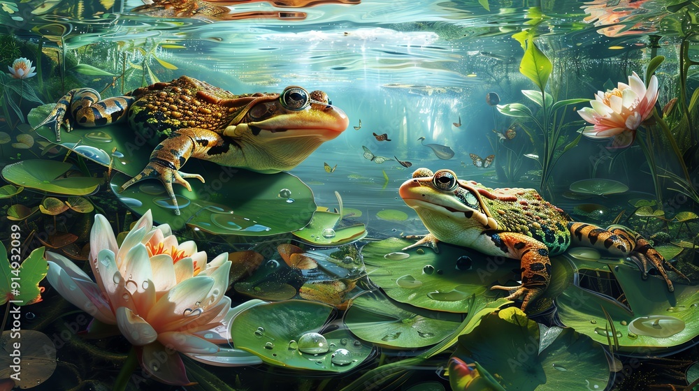 Endangered amphibians depending on specific aquatic plants in wetlands ...