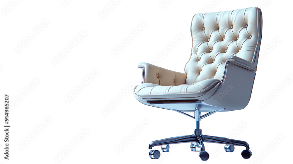 Stylish office chair with elegant tufted design, perfect for modern ...
