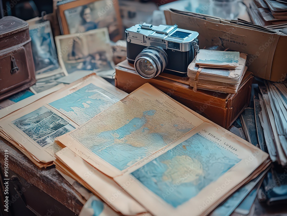 illustrated timeline of a travel itinerary or journey, including ...