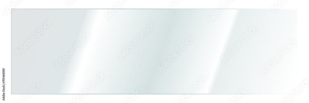 glass with reflection banner. rectangle glass plate Stock Vector ...