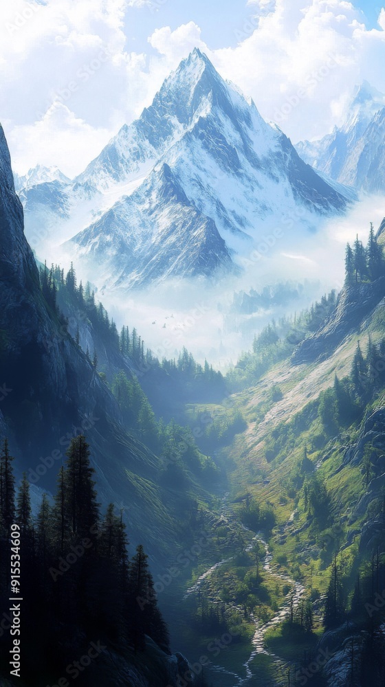 Adventure Peak - An Animated Mountain Range with Hidden Trails and ...