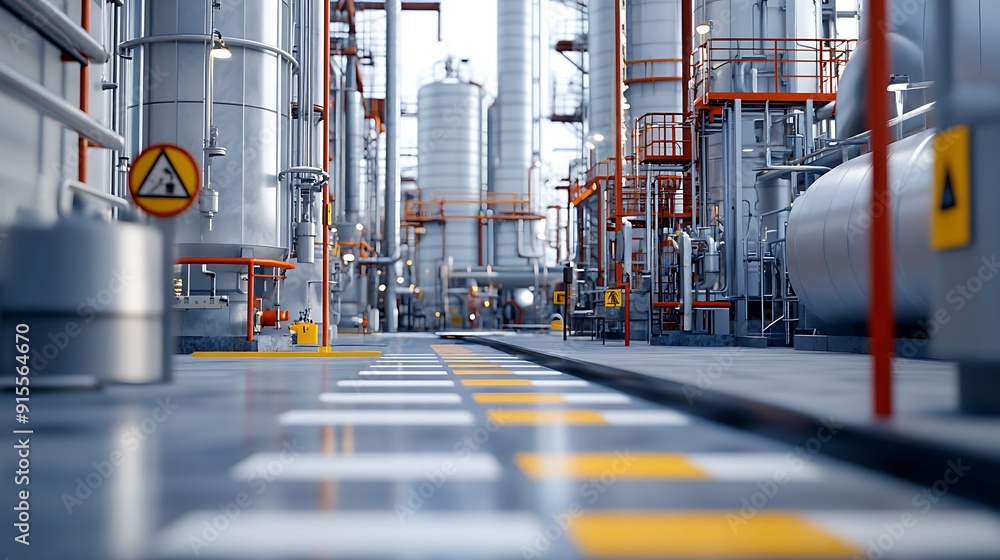 3D Visualization of Ethylene Glycol Storage and Handling in Chemical ...