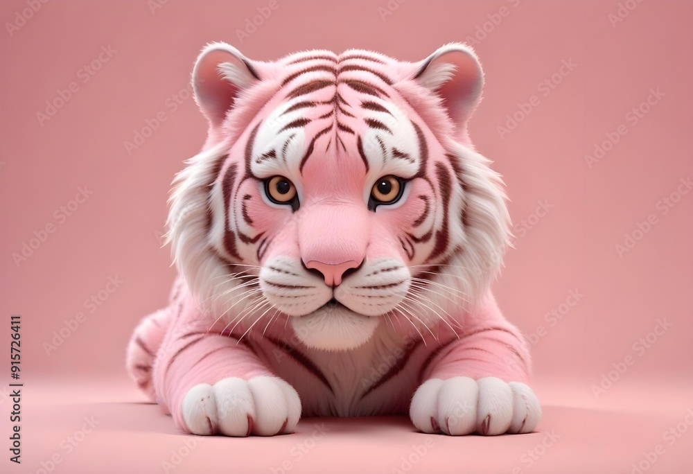 Ferocious tiger in studio with different colour of backgrounds Stock ...