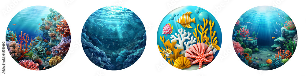 Seabed clipart collection, symbol, logos, icons isolated on transparent ...