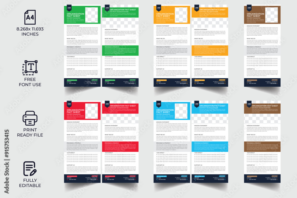 Rollup Technical Data Sheet layout template. Roll up modern Dl product ...