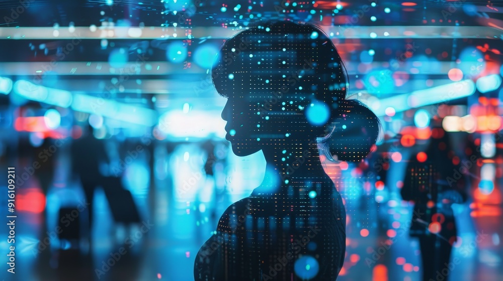 Imagine the technology at a cutting-edge airport, with biometric ...