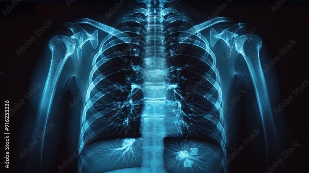 Radiographic View of Internal Structures: A Detailed X-Ray Image Stock ...