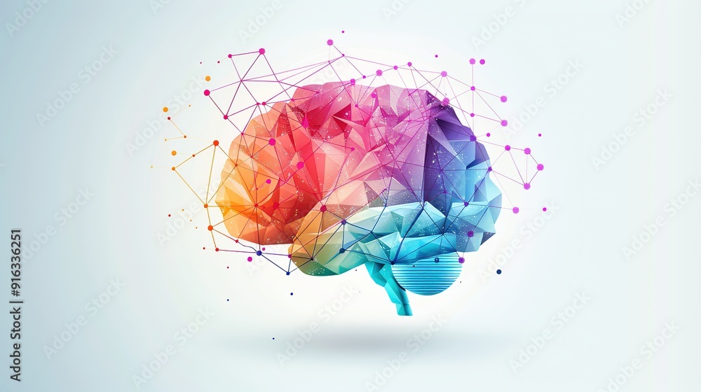 Innovative AI Brain Concept: Neural Network Visualization with Ultra ...
