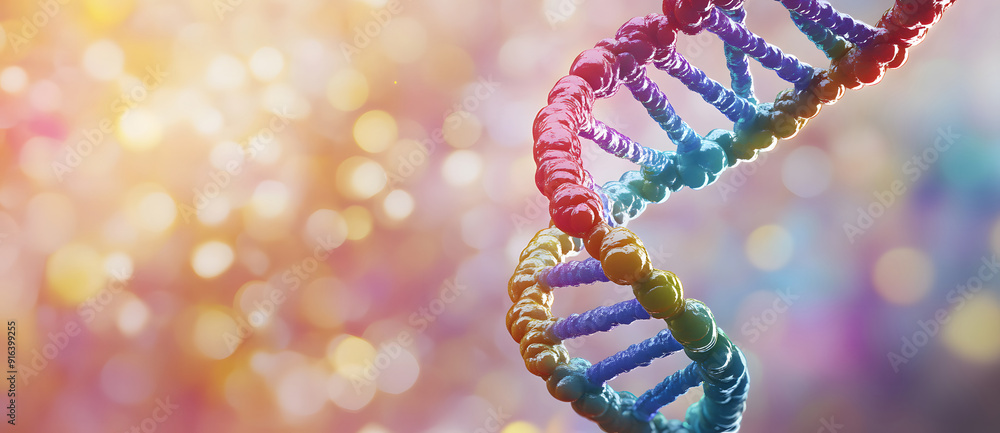 Asymmetrical background with intertwining double helix structures of ...