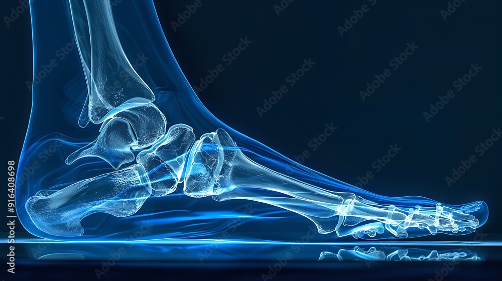 Pediatric ankle X-ray showing clear sprain and ligament condition ...