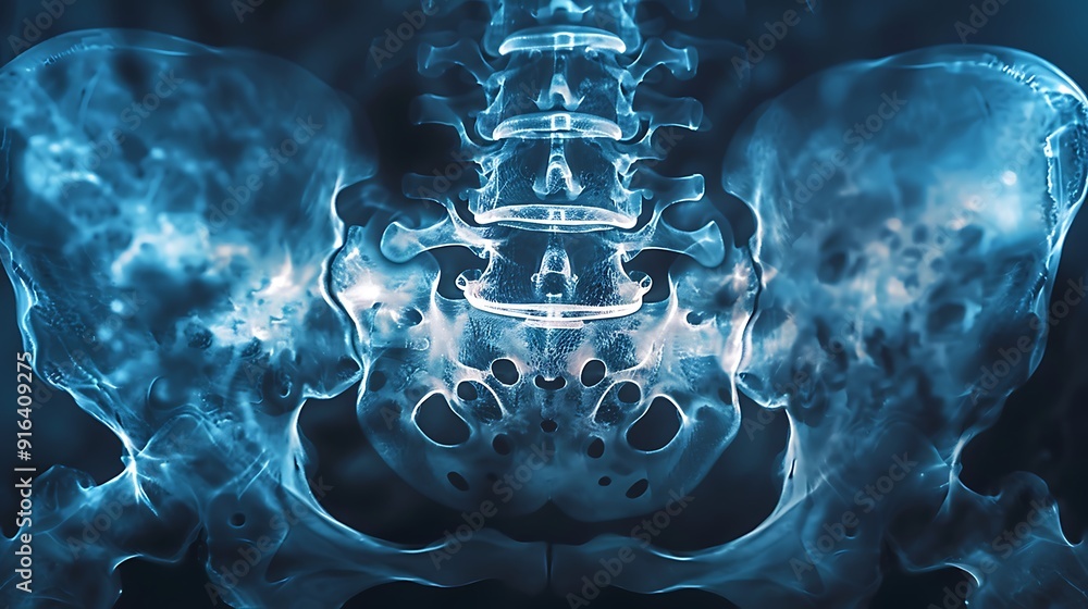 Pediatric lower back X-ray showing clear herniated discs, detailed ...