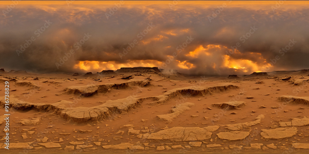 HDRI Mars Equirectangular Panorama 16 Stock Illustration | Adobe Stock