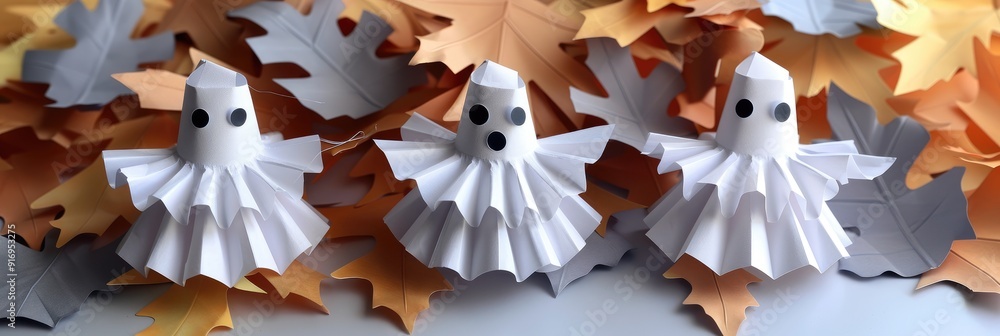 Foto de Stock Step by step instructions for creating a DIY paper ...