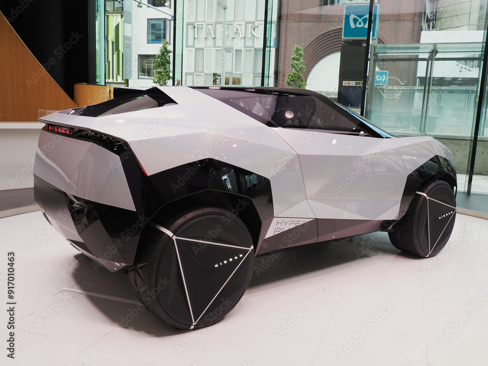 TOKYO, JAPAN - August 9, 2024: A Nissan Hyper Punk concept car on ...