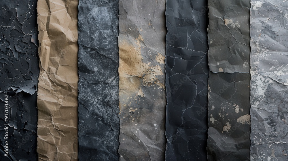 Design a series of paper textures with a grunge effect. How do the ...