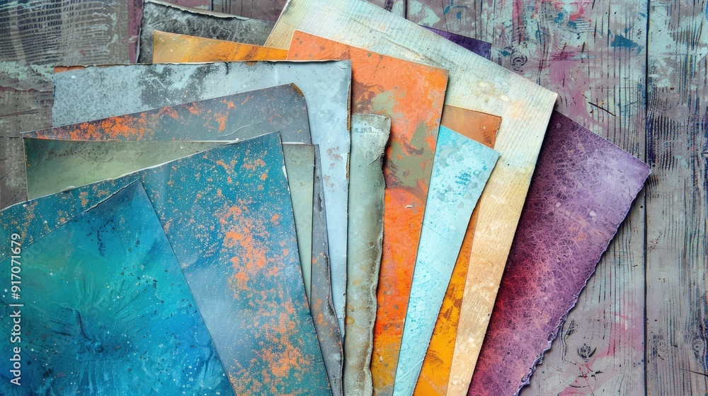 Design a series of textured paper backgrounds for a scrapbook project ...