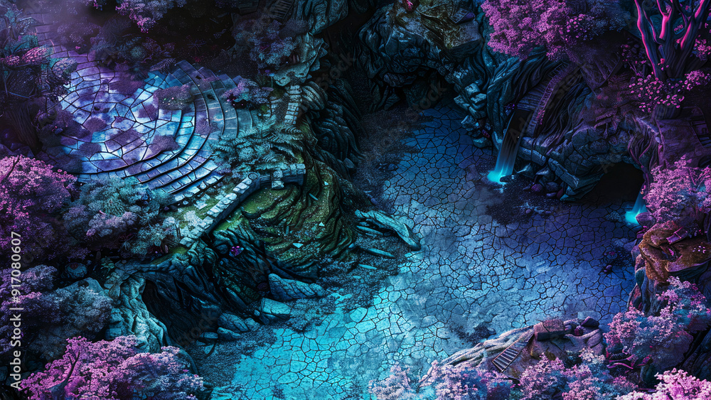 Forest Battle Map for RPG - DnD Map, Tabletop Role-Playing Games ...