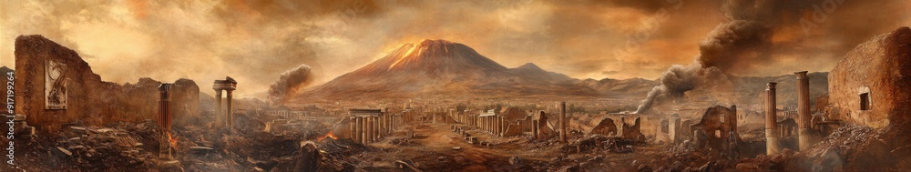 Ilustración de Stock Eternal Echoes of Pompeii: The Devastating ...