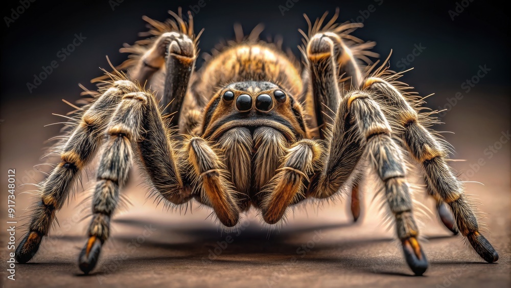 Giant spider with hairy legs and menacing appearance, arachnid, creepy ...
