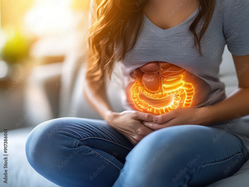 educational poster outlining common digestive disorders and their ...