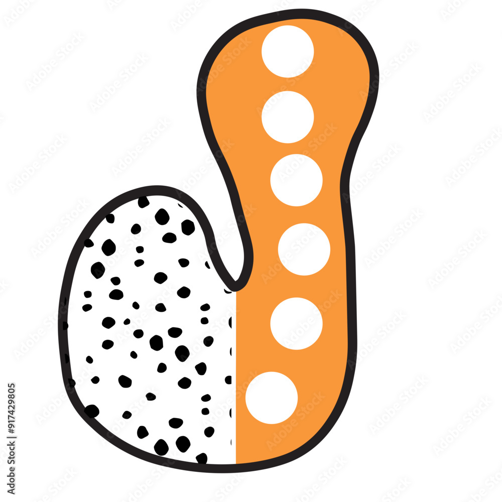 Dalmatians dots half doodle bright font alphabet polka dot dotted svg ...