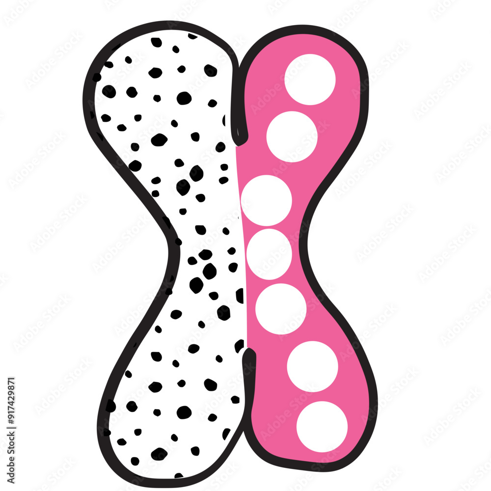 Dalmatians dots half doodle bright font alphabet polka dot dotted svg ...