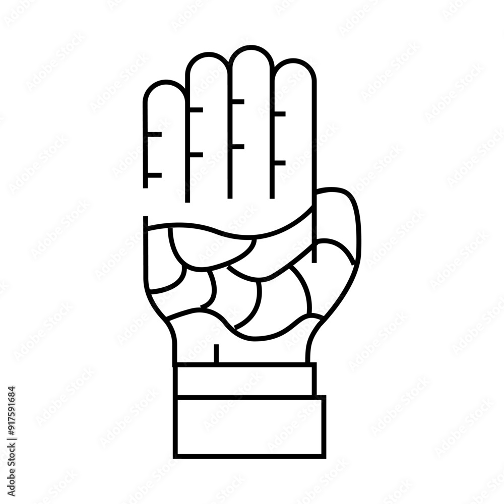 keloid skin disease line icon vector. keloid skin disease sign ...