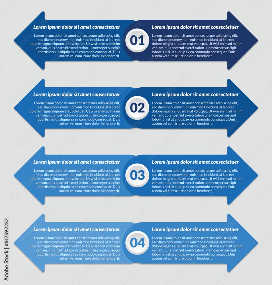 Concept of arrow business model infographic and comparison template ...