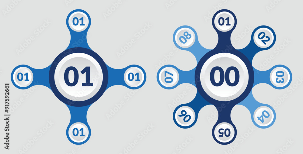 infographic and comparison template design concept for business ...