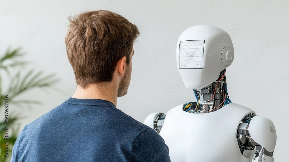 Foto de Stock Data scientist refining a machine learning model ...