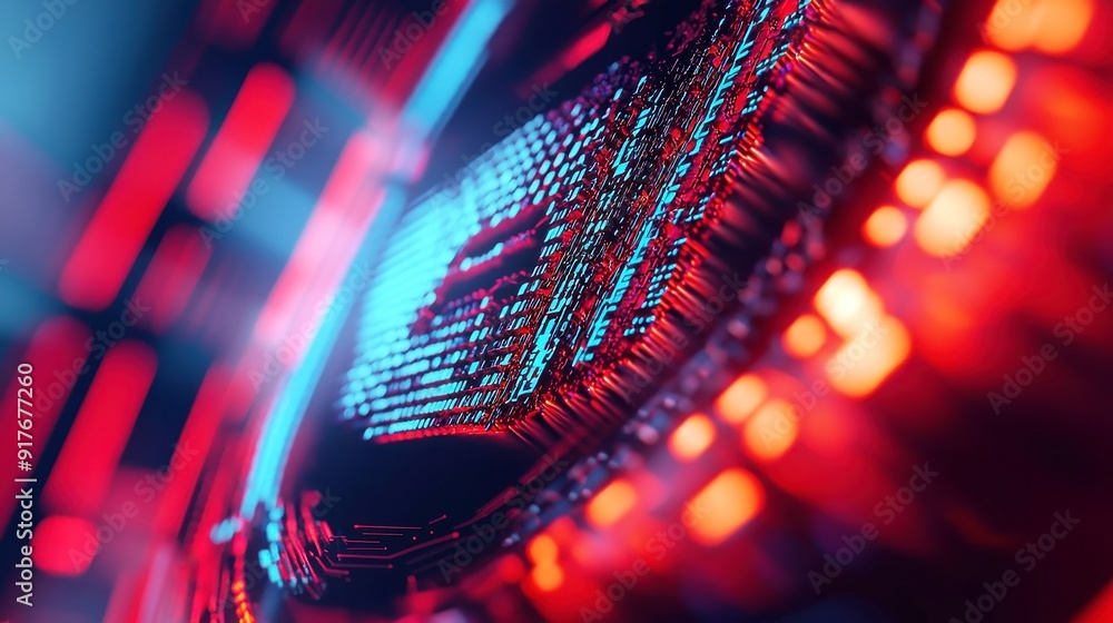 Innovative Machine Learning Display, showcasing abstract algorithmic ...