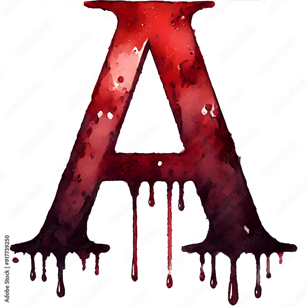 Stock-Illustration „Bloody Alphabets PNG | Halloween Digital Alphabet ...