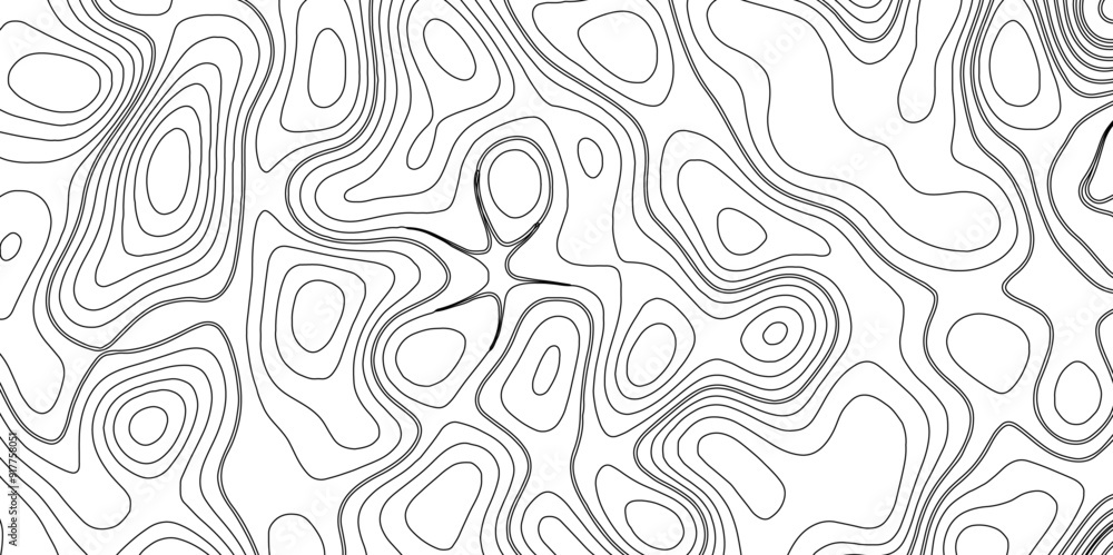 The concept of a conditional geography scheme and contour line map ...