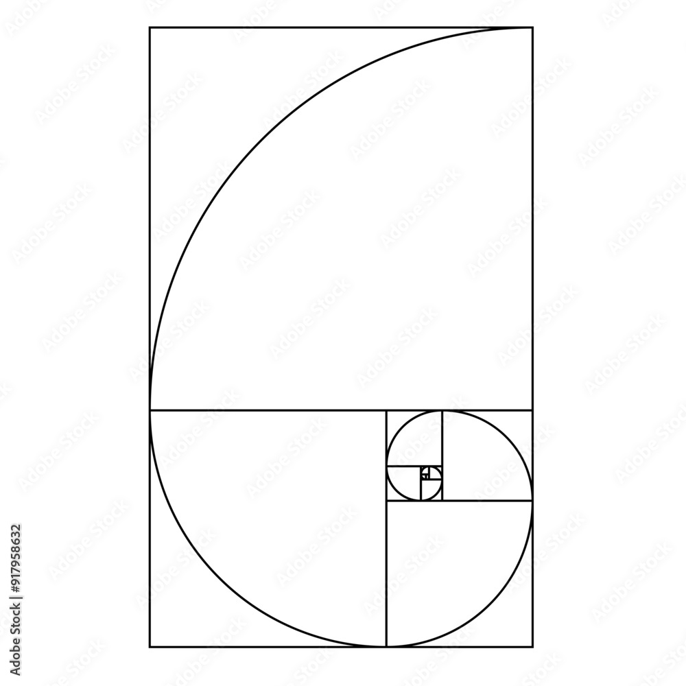 Golden Ratio, Phi, Fibonacci Sequence Illustration, Mathematical ...