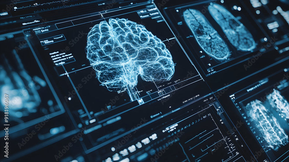 AI-Powered Diagnostics - A visual of artificial intelligence analyzing ...