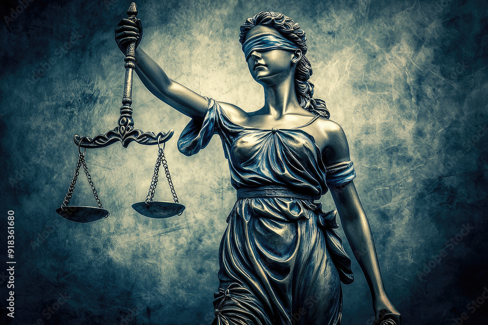Embodying fairness and balance, Lady Justice stands blindfolded ...