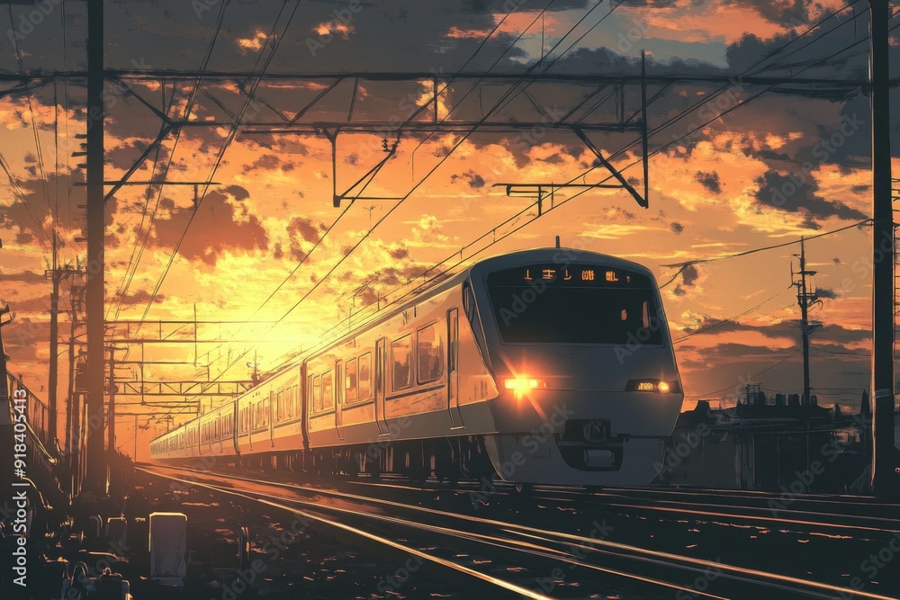 Whimsical Animated Train Journey: A Playful Illustration of a ...