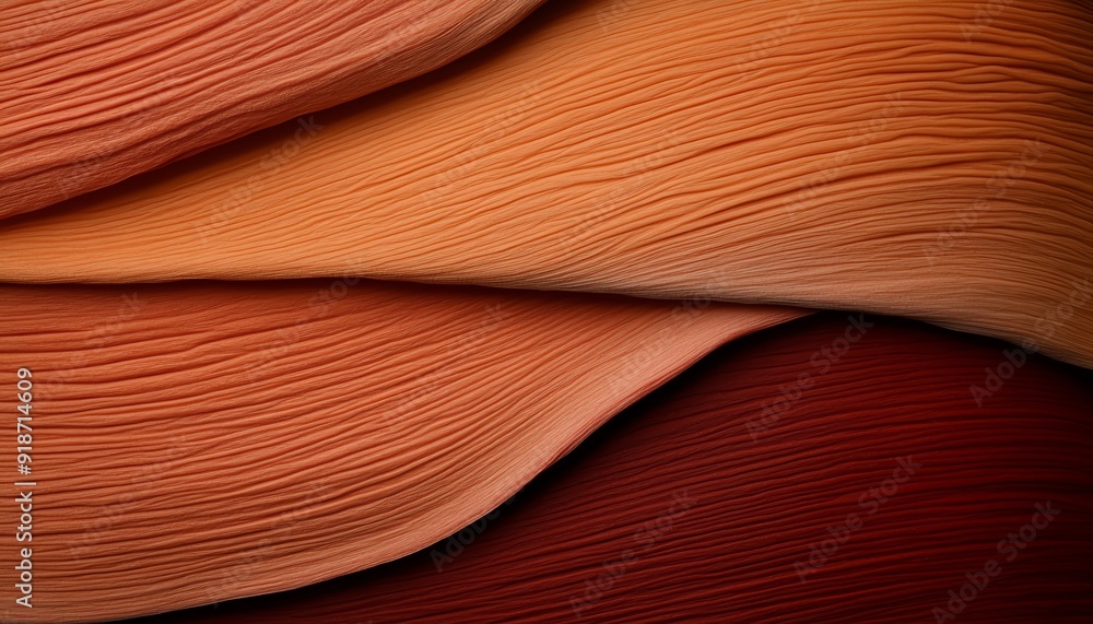 Closeup of the smooth muscle layers of the stomach wall, showing the ...