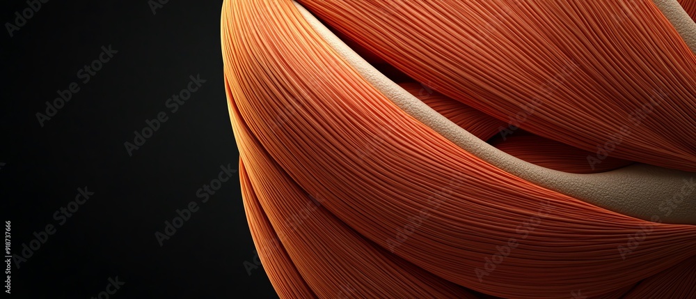 Closeup of the abdominal muscles, particularly the rectus abdominis ...