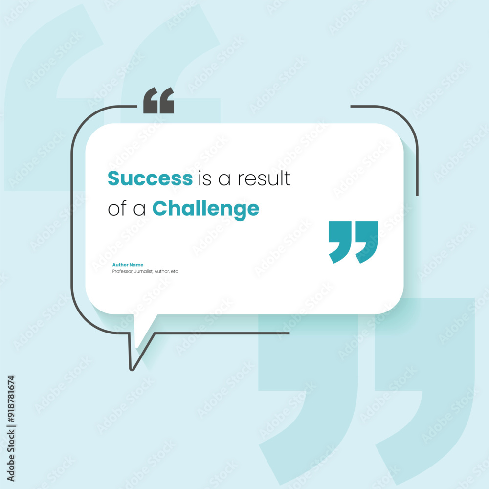 Bubble testimonial banner, quote, infographic. Social media post ...