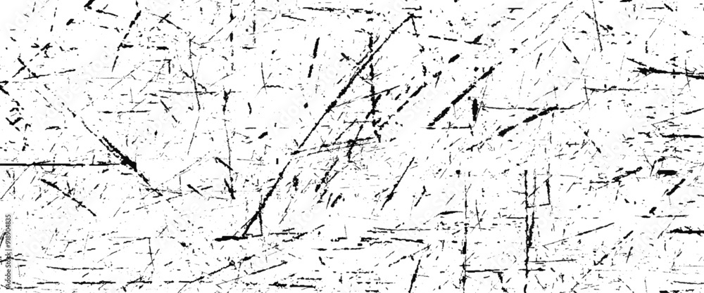 Vector black scratches texture on old damage dirty grainy and scratches ...