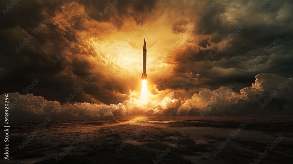 Missile Silo Opens: Dramatic Photo Reveals Launch Facility Stock Photo ...